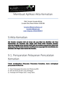 Materi 9 Akta Kematian - Repository
